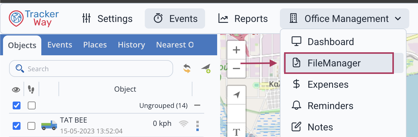 File Manager - GPS Tracking Software - TrackerWay